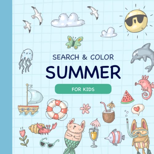 Search and Color Summer for Kids: Fun Hidden Object Picture and ...