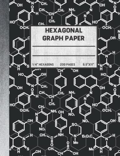 Hexagonal Graph Paper: Hexagonal Notebook For Biochemistry Organic ...