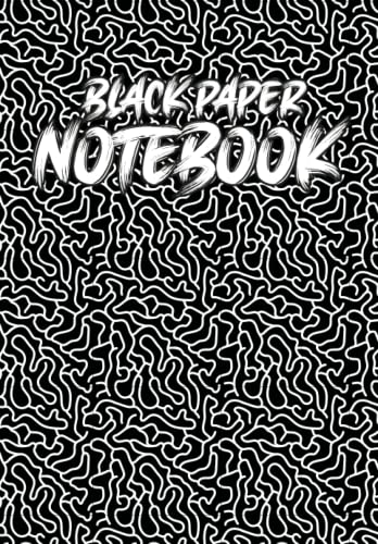 Black Paper Notebook With Lined Pages, Black Paper Sketchbook, And ...