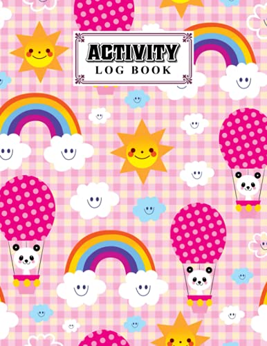 Activity Log Book: Rainbows Sky Cover Activity Log Book, Record And ...