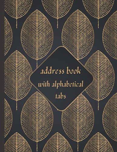 Address Book With Alphabetical Tabs: Large Print - Large Telephone ...