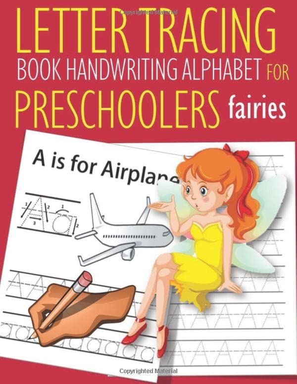 Letter Tracing Book Handwriting Alphabet for Preschoolers Fairies ...