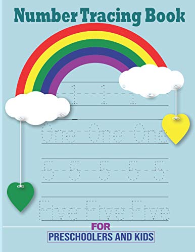 Number Tracing Book for Preschoolers and kids: Trace Numbers Practice ...