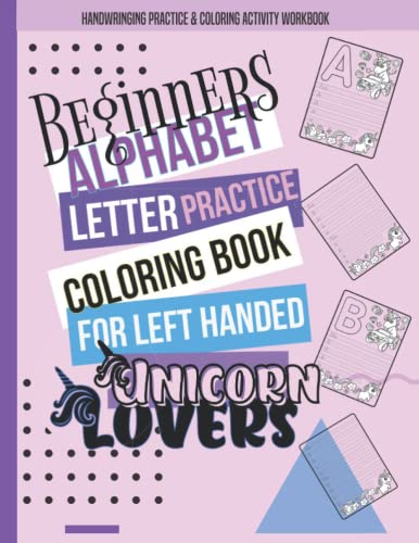 Beginners Alphabet Letter Practice Coloring Book For Left Handed ...