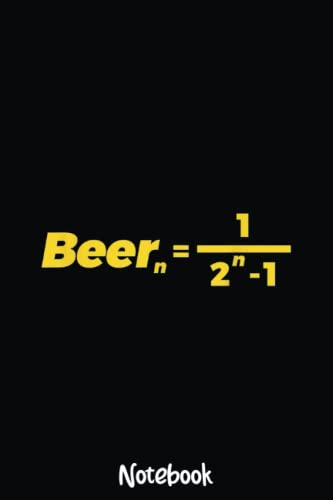 Math Mathematics Mathematician Funny Beer Equation Notebook: Graph ...