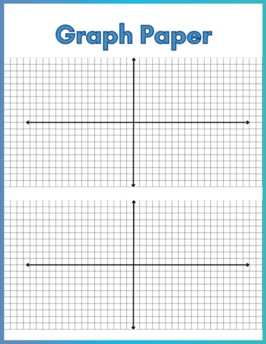 Graph Paper with XY Axis: Coordinate Grids 2-per-Page | 4-Quadrant ...