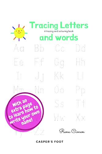 Trace letters and words - a tracing and colouring book!: Learning ...