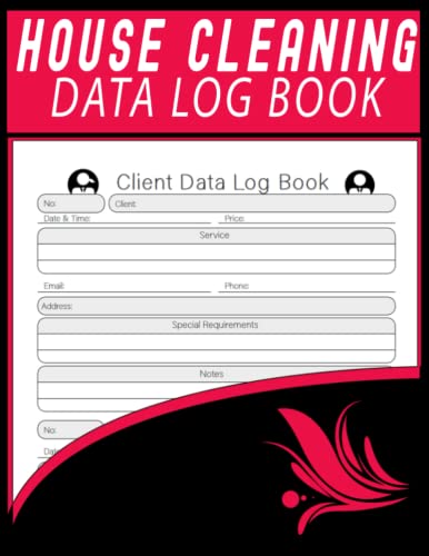 House Cleaning Data Log Book: Professional House Cleaning Client ...