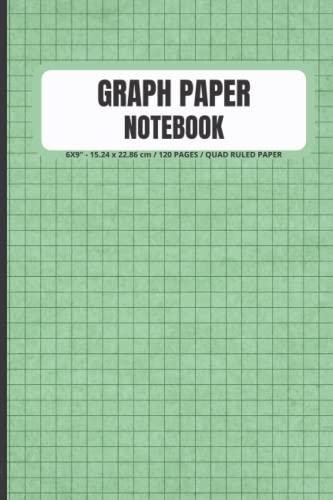 Graph notebook paper: composition, quad ruled paper notebook for math ...