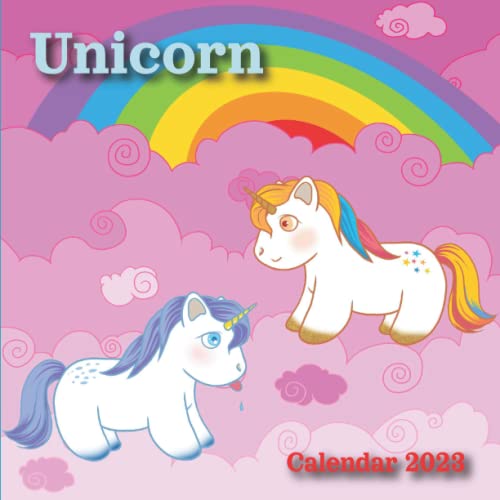 Unicorn Calendar 2023: 18 Month Unicorn Calendar 2023 : July 2022 to ...