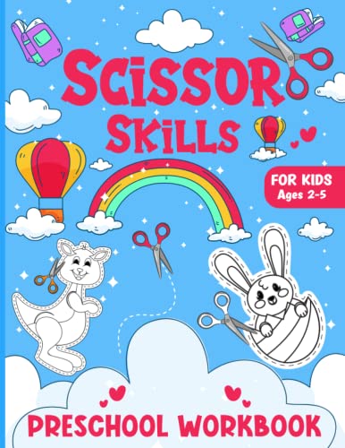 Scissor Skills Preschool Workbook For Kids: Easy Cutting & Pasting ...