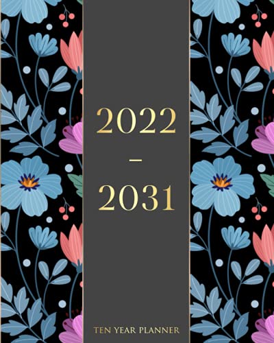 2022-2031 Ten Year Planner: Ten Years Monthly Planner Calendar Schedule ...