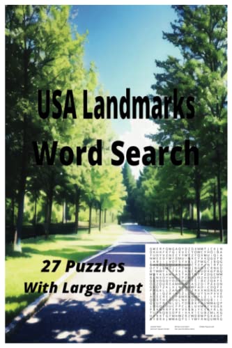 USA Landmarks Themed Word Search 27 Great Word Searches in LARGE Print ...