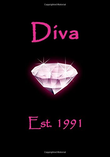 Diva Est. 1991: A Classic Ruled/Lined Notebook/Journal for Writing ...