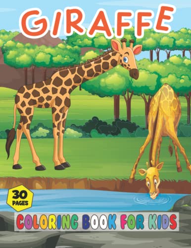 Giraffe Coloring Book for Kids: A Cute Collection of Giraffes Designs ...