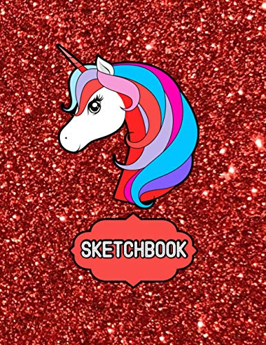 Sketchbook: Cute Unicorn Kawaii Sketchbook For Girls With 120 Pages Of ...