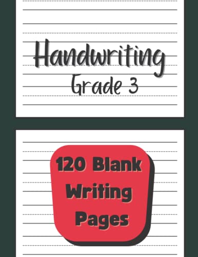 Handwriting Grade 3: Practice Paper Notebook for kids ages 8-9 | 8.5 x ...