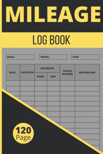 Mileage log book: Auto Mileage Tracker To Record And Track Your Daily ...