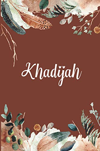 Khadijah Notebook: Professionally Personalized Floral journal notebook ...