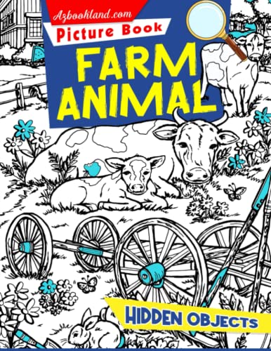 Farm Animal Hidden Objects Picture Book: The Search for Farm Treasures ...