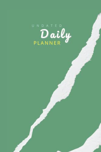Undated Daily Planner: Daily Checklist Notebook for Organizing tasks ...