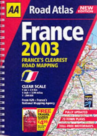 AA Road Atlas France 2003 by AA Publishing | Goodreads