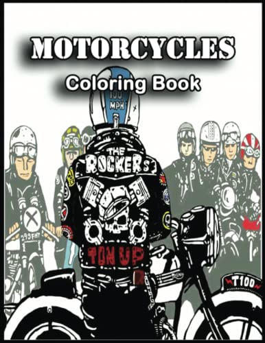 Motorcycles Coloring Book: Get Creative with this Fun and Engaging ...