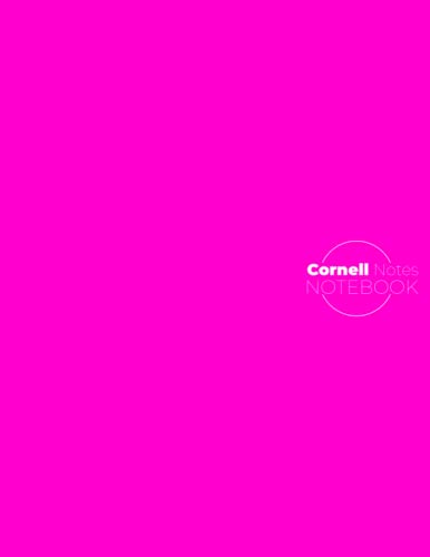 Cornell Notes Notebook: Pink Cornell Note-Taking System Paper For High ...