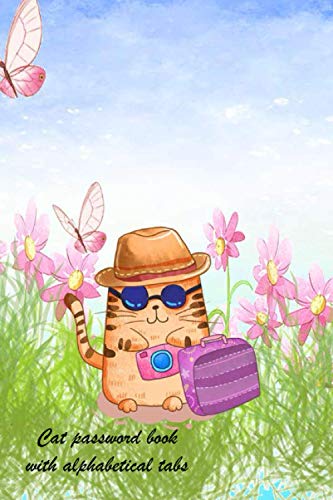 Cat password book with alphabetical tabs: Cat password book with ...