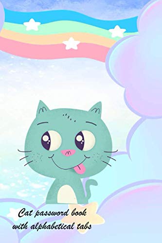 Cat password book with alphabetical tabs: Cat password book with ...