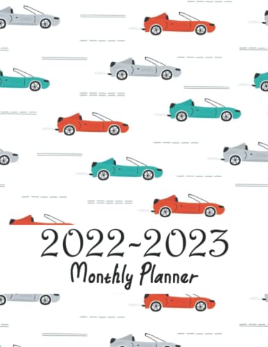 2022-2023 Monthly Planner: Attractive Sports Cars Cover, 2022-2023 ...