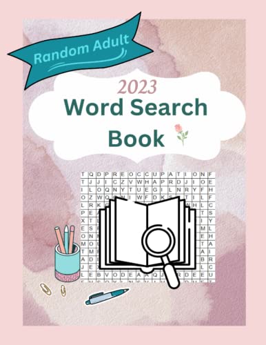 2023 Random Adult Word Search Book: 100 page Find-A-Word by Bloem's ...