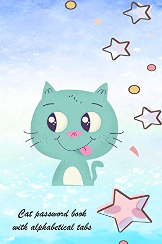 Cat password book with alphabetical tabs: Cat password book with ...