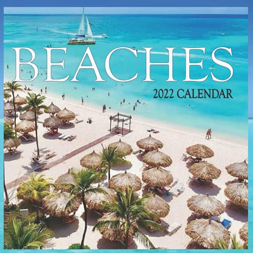 Car Calendar 2025-2026 2024 Wall Calendar BEACHES, 18 Months Hangable ...