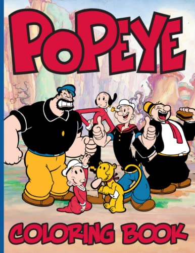 Popeye Coloring Book: Simple All Amazing A Collection Books For Adult ...
