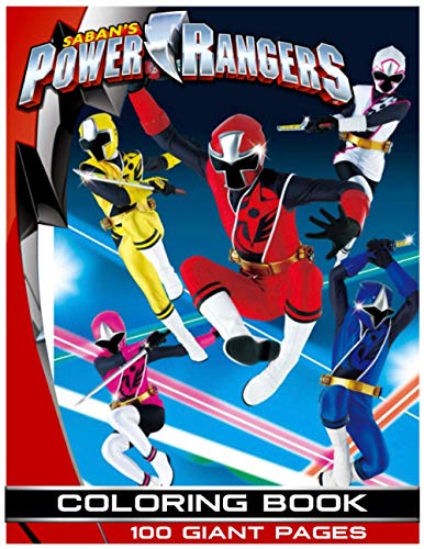 Power Rangers Coloring book: Jumbo Coloring Book for Kids and Adults by ...