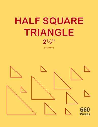 2 1/2 Inch Half Square Triangle Template: 2 1/2" Triangle Paper 'To Cut ...