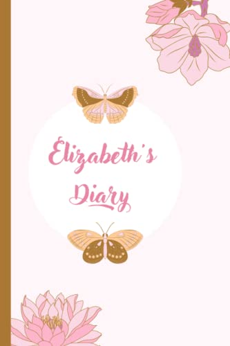 Elizabeth's Diary: Personalized butterfly Notebook|Personalised Name ...
