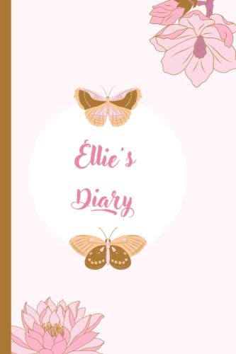 Ellie's Diary: Personalized butterfly Notebook|Personalised Name ...