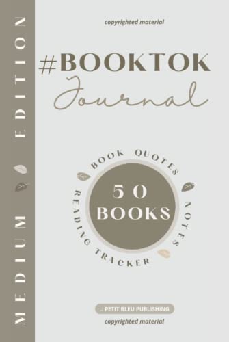 #BOOKTOK Journal: Top 50 Books Reviews - Book Quotes - Reading Tracker ...