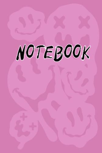 Notebook 90s Pink Smiley Face Composition 5 - Calligraphy Paper by ...