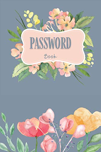 Password Book: 6" x 9" Compact Password Journal with Alphabetical Tabs ...