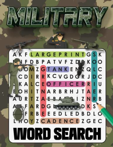 Military Word Search: Military and Armed Forces Word Searches with ...