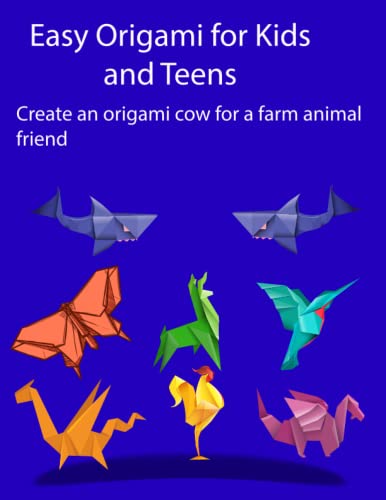 Easy Origami for Kids and Teens: Create an origami cow for a farm ...