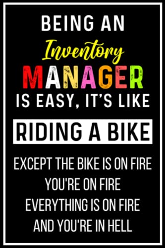 Inventory Manager Gifts: A5 Blank Lined Notebook Journal for Inventory ...