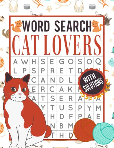 Cat Lovers Word search: Challenge Your Puzzle-Solving Skills with Cat ...