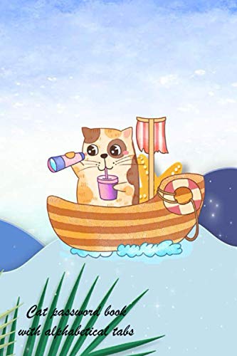 Cat password book with alphabetical tabs: Cat password book with ...