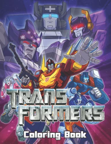 Transformer Coloring Book: Relaxing Beautiful For Incredible Boy ...