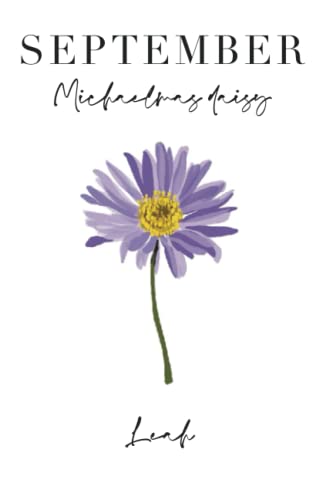 Leah: Unique Customized Journal Gift for Leah - Birth Month Flower ...