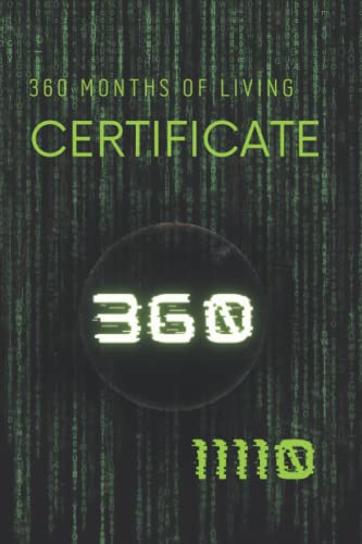 360 months of living CERTIFICATE: 30 Birthdays present by Adalbertus ...